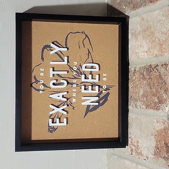 Accents | Black Wood Frame Cork Sign | Poshmark